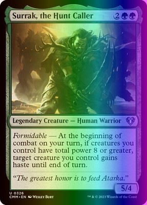 MTG Surrak, the Hunt Caller (326/1455) Commander Masters LP FOIL | eBay