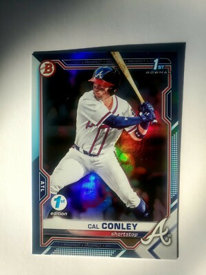CAL CONLEY 2021 BOWMAN DRAFT 1st EDITION SKY BLUE 1st BOWMAN PROSPECT # ...
