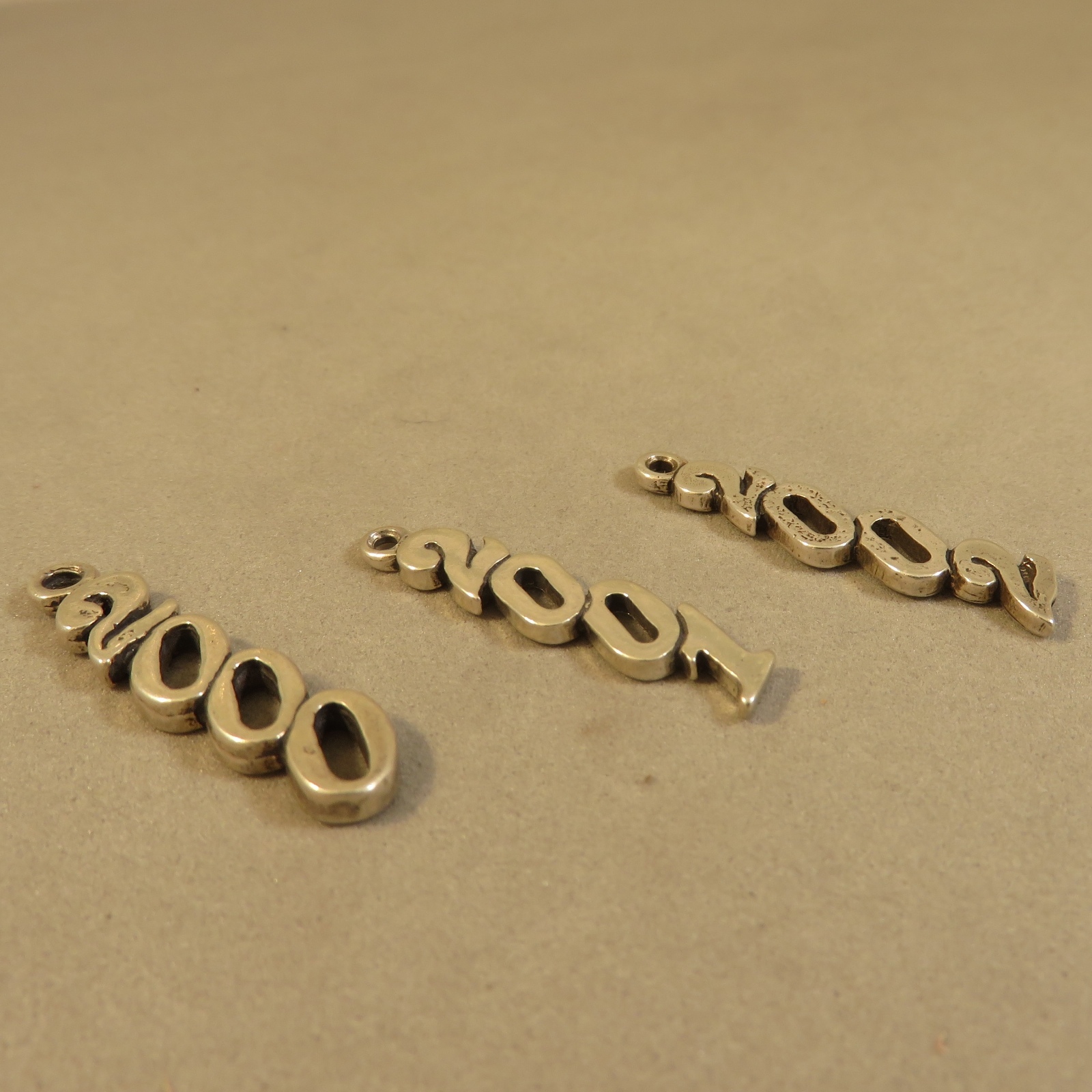 .925 Sterling Silver YEAR CHARM High School Graduation Anniversary NEW ...