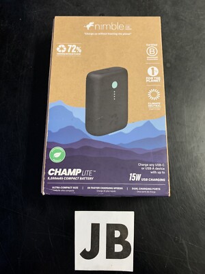 Nimble Champ Lite 5,200mAh Compact Battery Pack - 15W PD Fast Charging ...