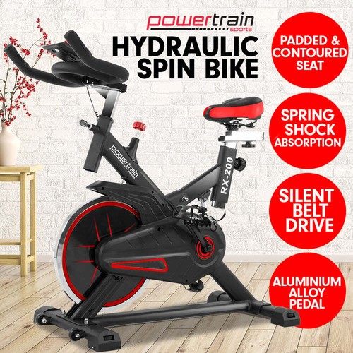 PowerTrain RX-200 Exercise Spin Bike Cardio Cycle Fitness Equipment ...