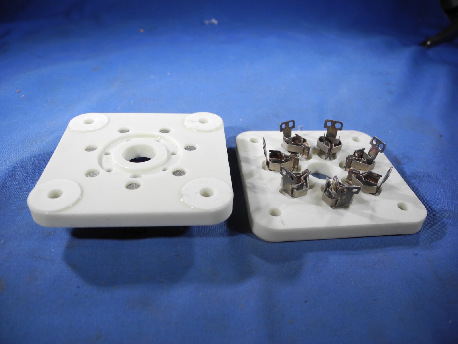 Pair New Ceramic Large 7 pin Vacuum Tube Sockets for 829B | eBay