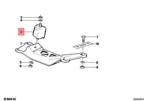 Genuine BMW X1 Z4 Roadster E30 E34 E36 E39 E46 E81 Gearbox Mount ...