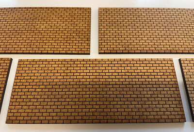 5x N Gauge Brick Walls. Model Railway Scenery. 100mm X 40mm. | eBay UK