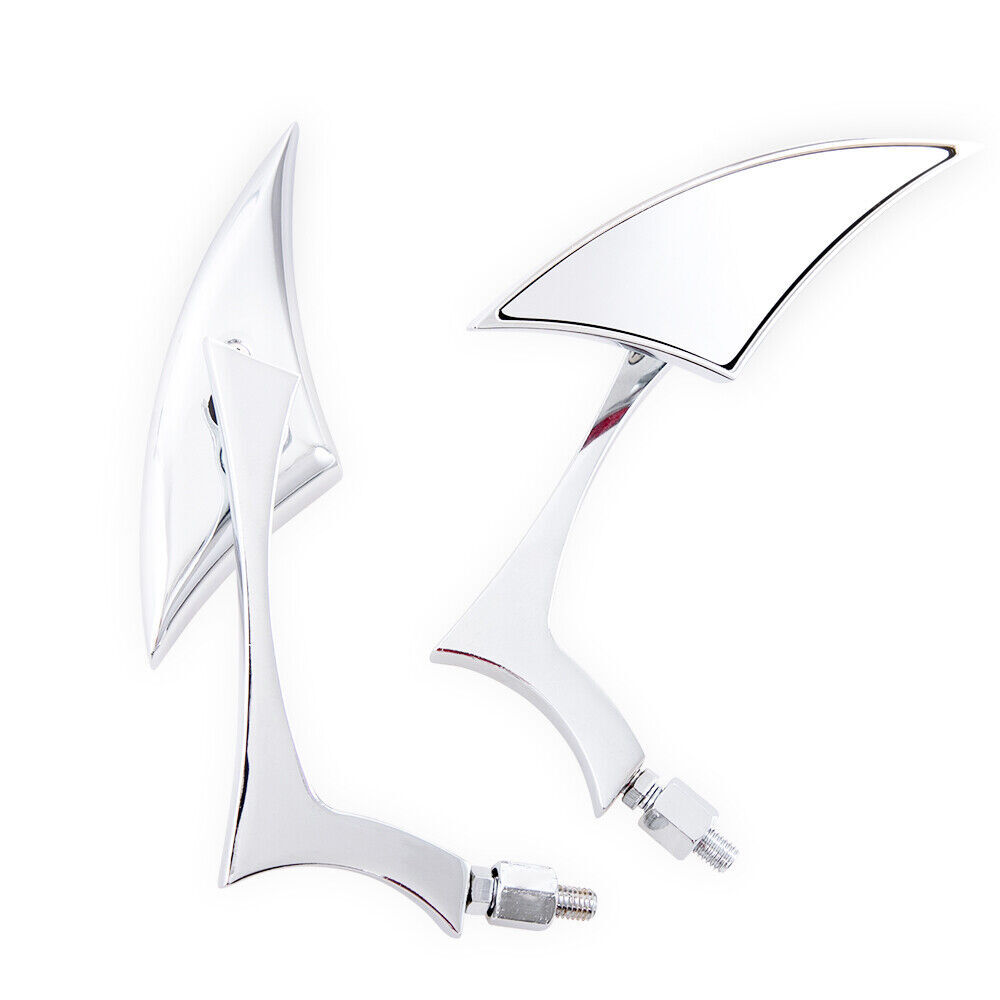Chrome Blade Motorcycle Mirrors For Honda Shadow Spirit Aero Ace VT 750 ...