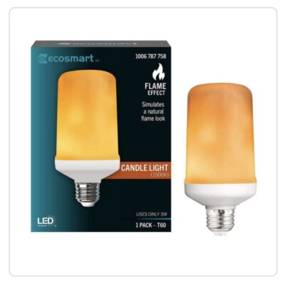 EcoSmart Flame Effect Light Bulb 1500K | eBay