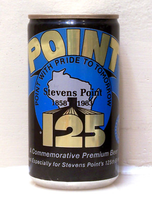 POINT "Stevens Point 125th Anniversary" BO beer can | eBay
