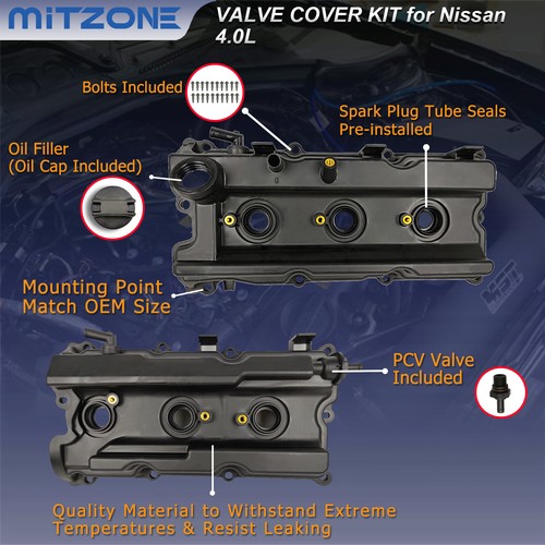 Valve Cover SET for 05-19 NISSAN Frontier Pathfinder Xterra NV1500 ...