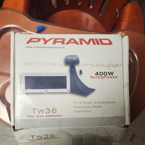 Pyramid Gold Series 200W 4 Ohm TW36 Titanium Horn Tweeter Pair | eBay