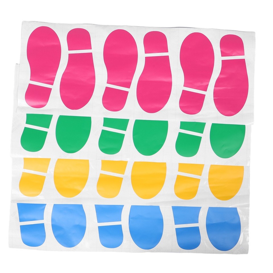 10 Pairs Foot Steps Sticker Decals for Floor Feet Print Stickers | eBay UK