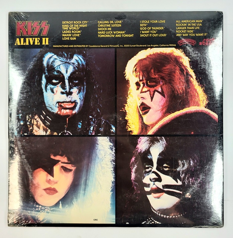 KISS Alive II Vinyl LP 1977 Columbia Record Club Pressing (SEALED) | eBay