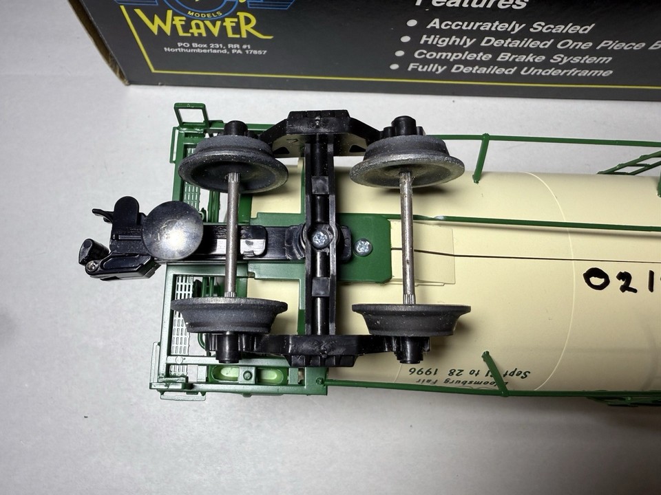 Weaver Ultra Line 1996 Bloomsburg Fair Milk Tank Car, #0214, (See ...