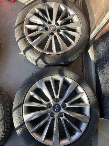 16-20 INFINITI Q50 WHEEL RIMS W/ TIRES BRIDGESTONE 225/50R18 95V SET OF ...