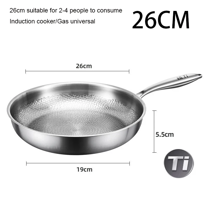 German Pure Titanium Non-Stick Frying Pan - 26/28/30Cm Cookware | eBay