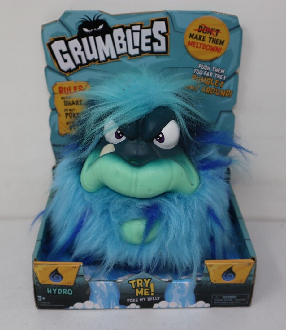 Pomsies Grumblies Hydro Plush Interactive Surfer Toy - Blue for sale ...