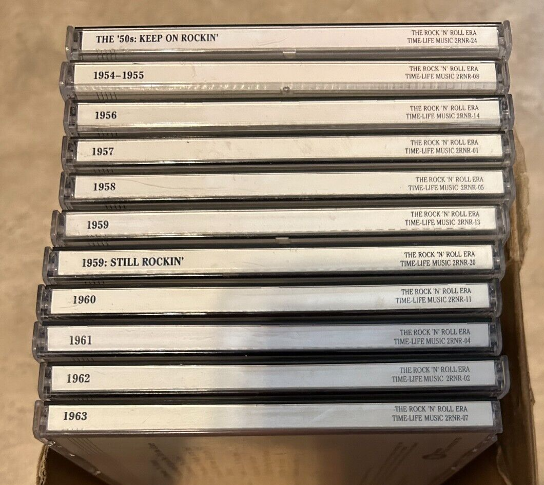 HUGE LOT 11 Time Life CD Sets The Rock N Roll Era in Cases w/ books | eBay