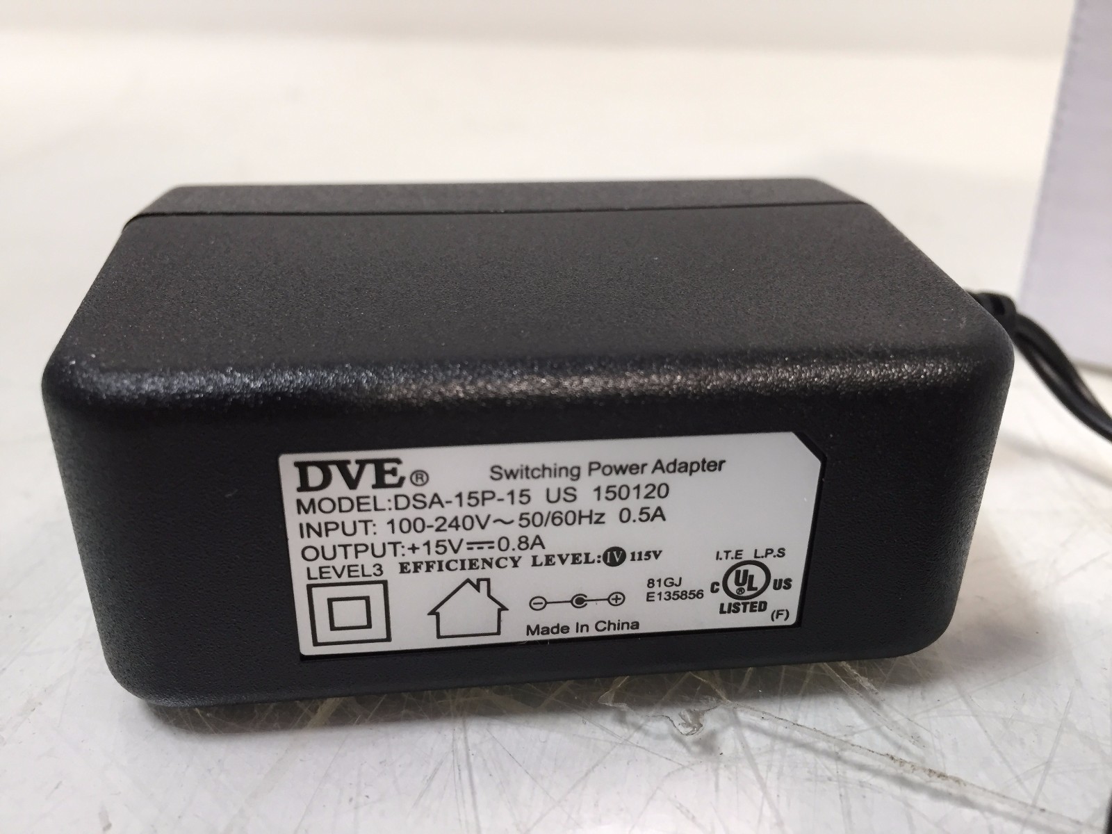 DVE AC Adapter DSA-15P-15 Switching Power Adapter AC-1508-US for sale ...