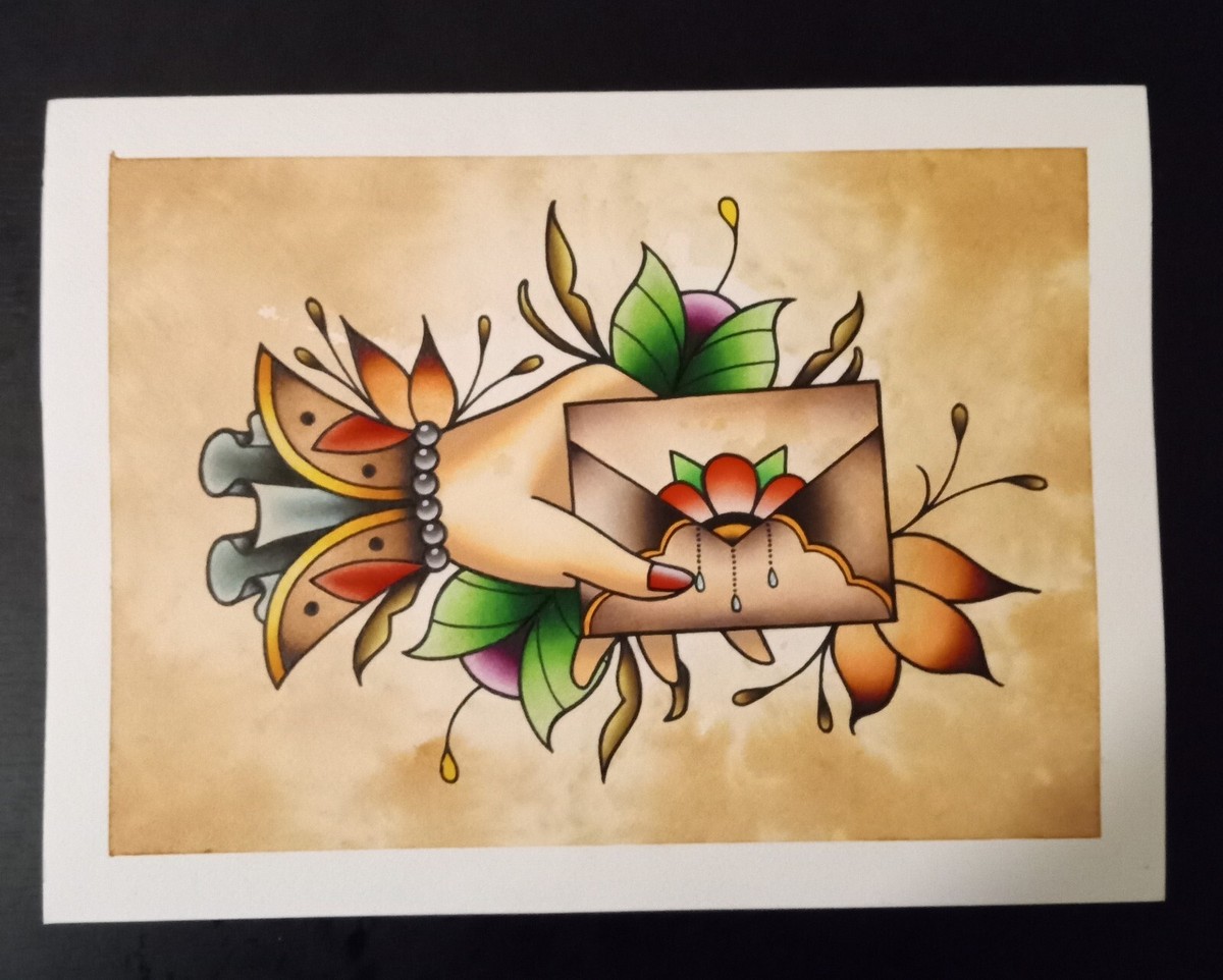 Traditional Hand Tattoo Of A Hand