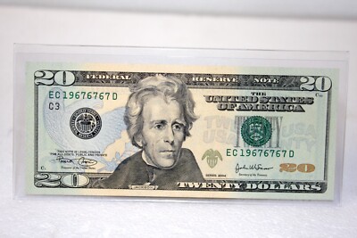 2004 $20 Federal Reserve Note Repeater Serial Number Mint Condition | eBay