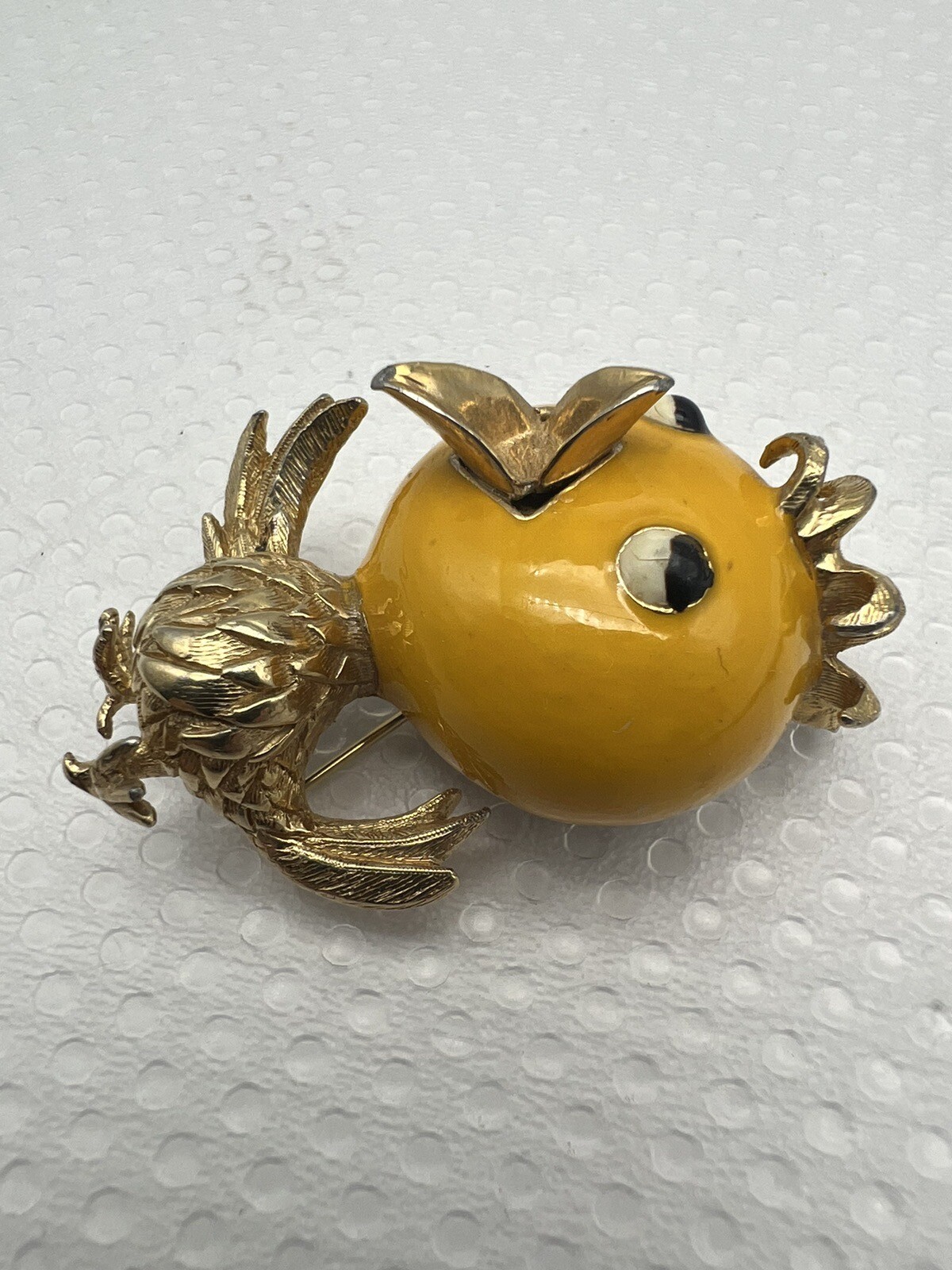 Vintage Ciner Enamel Song Bird Brooch Pin | eBay