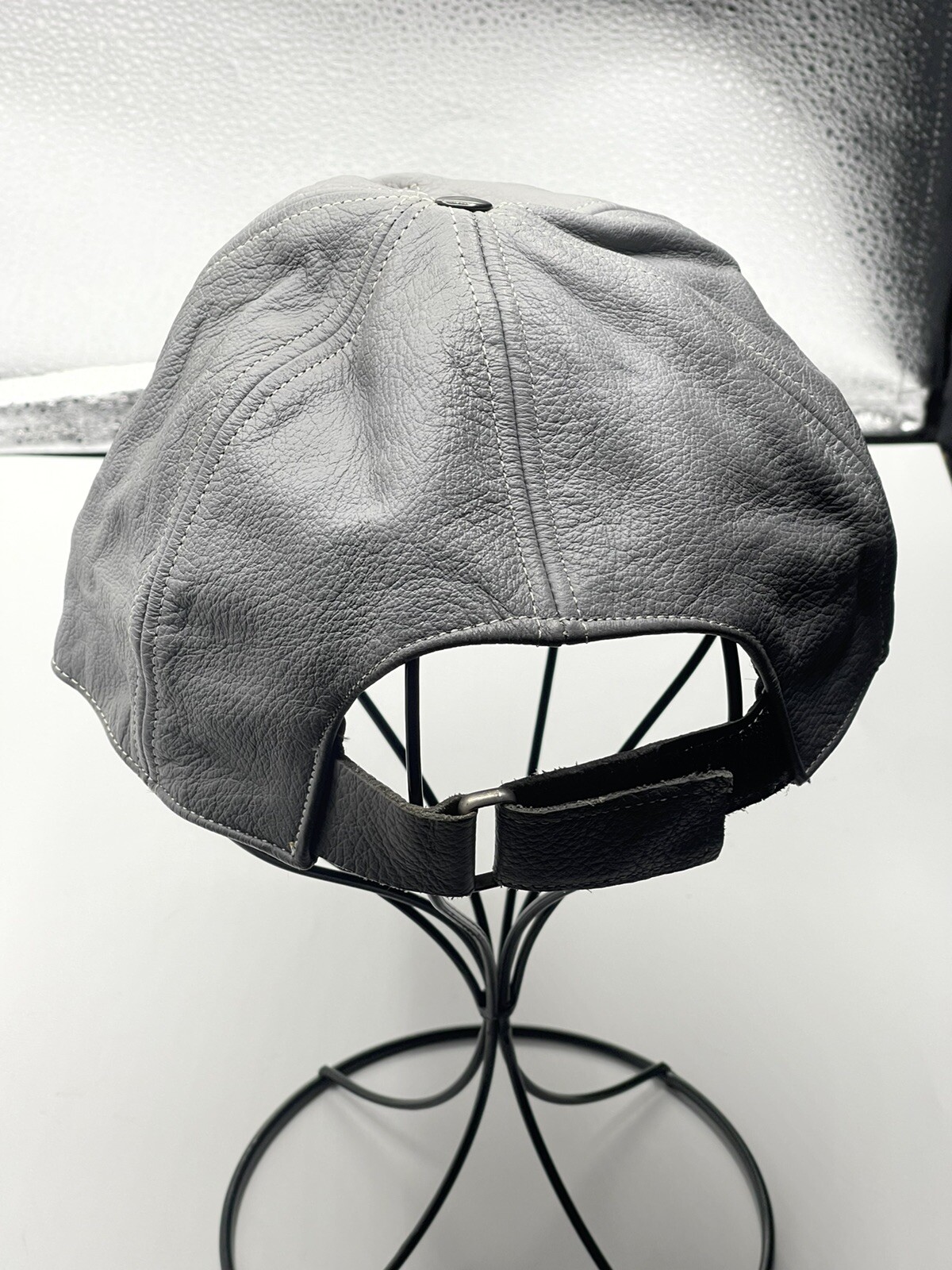 Rare Leather Grey Vampire Goku Dragon Ball z hat - Gem