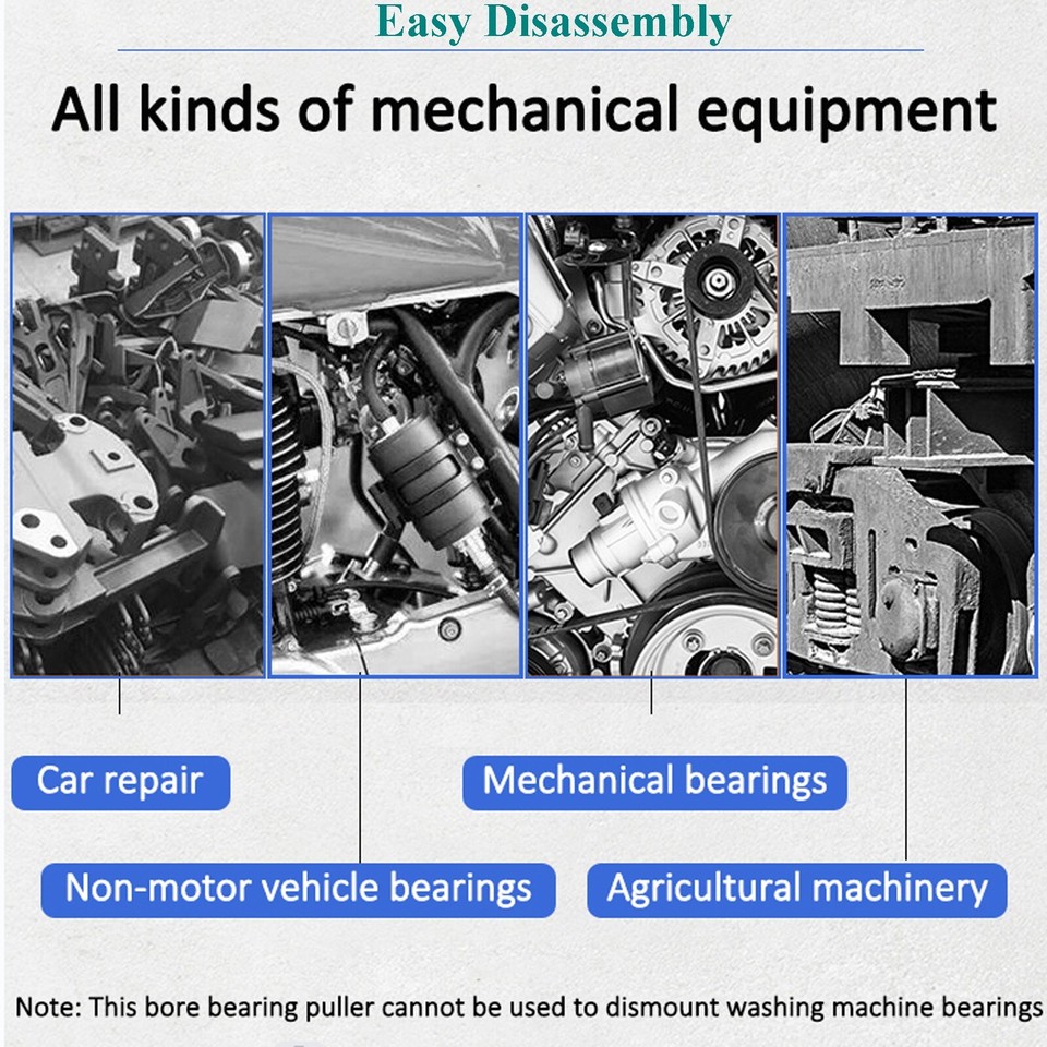 21Pcs Wheel Hub Bearing Puller Tool Set Internal Bearings Adjustment ...