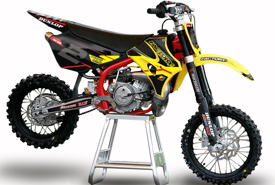 Custom MX Graphics MK1 Graphics Kit by Factory Backing Cobra 50 Dirt ...