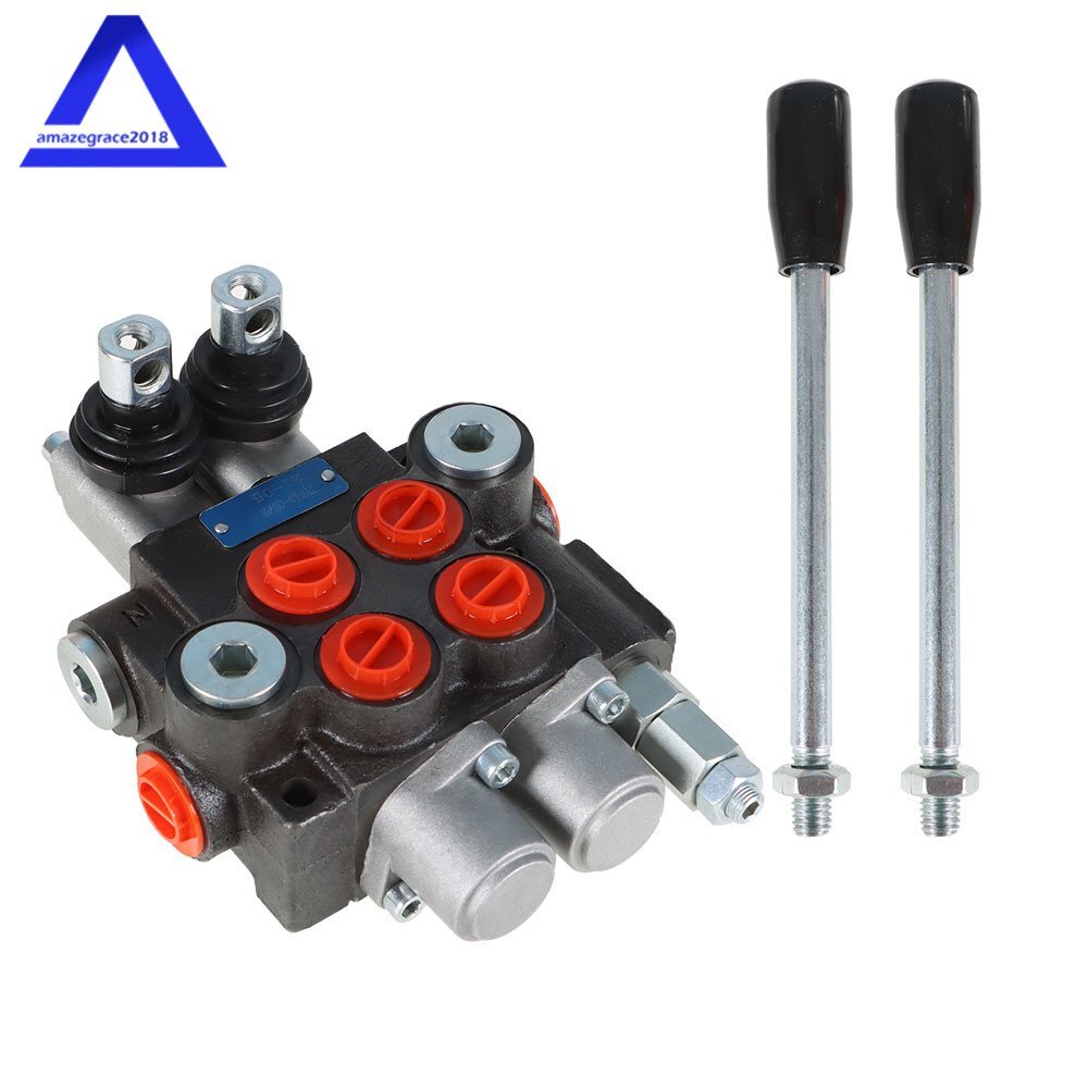 Hydraulic Valve 2 Spool Prince SV Sectional Control Valve Open Center W ...