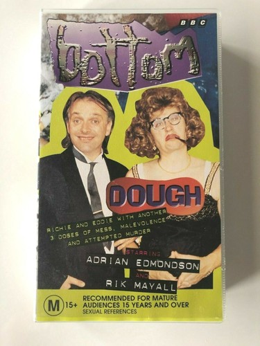BOTTOM DOUGH ~ ADRIAN EDMONSON ~ RIK MAYALL ~ RARE AS NEW VHS VIDEO ...