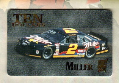 FINISH LINE RACING Miller Car 2, NASCAR ( 1996 ) Phone Card ( EXPIRED ...