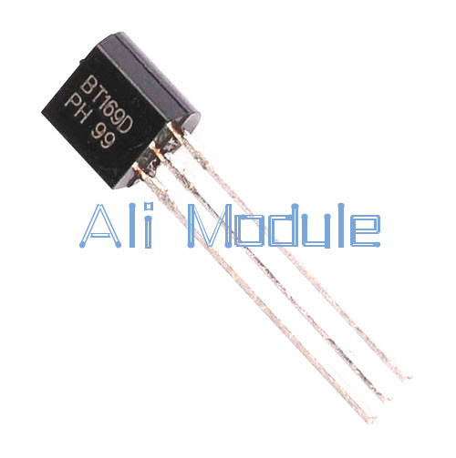 100Pcs Unidirectional thyristor BT169D BT169 Logic Level TO-92 400V 0 ...