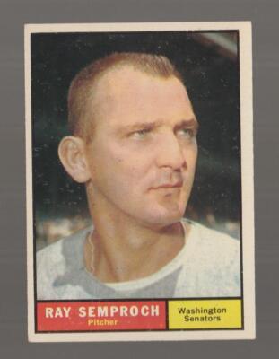 1961 Topps Ray Semproch Washington Senators #174 Excellent | eBay