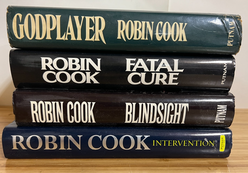 ROBIN COOK -4 Hardback- Fatal Cure-Blindsight-Intervention-GodPlayer | eBay