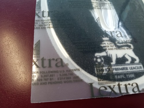 Official Premier League EPL Lextra Black Number 6 1997-2007 | eBay