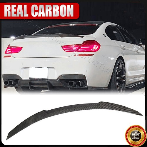 For BMW F13 F06 640i 650i M6 12-18 REAL Carbon Fiber Rear Trunk Spoiler ...