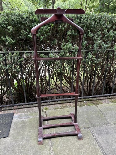 Vintage Wood Butler Suit Stand Rack Mid Century Men’s Valet Art Deco | eBay
