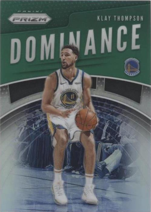 2019-20 Panini Prizm - Dominance Klay Thompson #17 Green Prizm for sale ...