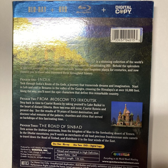Scenic Routes Around the World: Asia (Blu-ray/DVD, 2011, 2-Disc Set ...