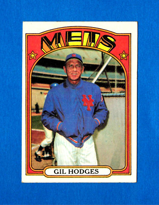 1972 TOPPS #465 GIL HODGES NEW YORK METS CARD -- VG EX | eBay