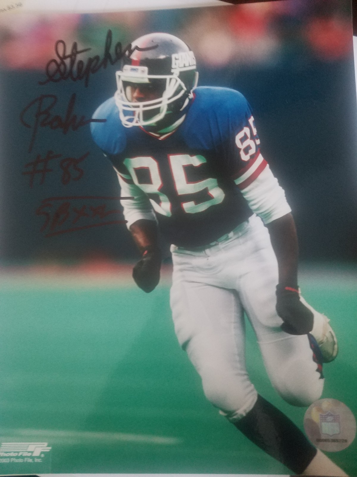 stephen baker signed 8x10 autographed photo picture auto touchdown ...