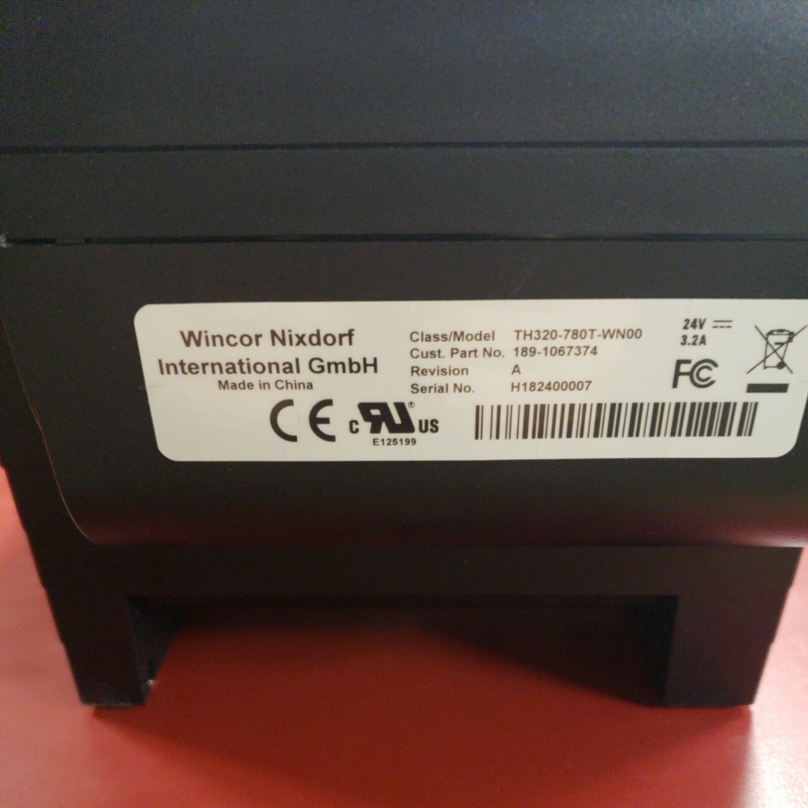 NEW Wincor Nixdorf TH320-780t-Wn00 Fiscal | Grelly USA