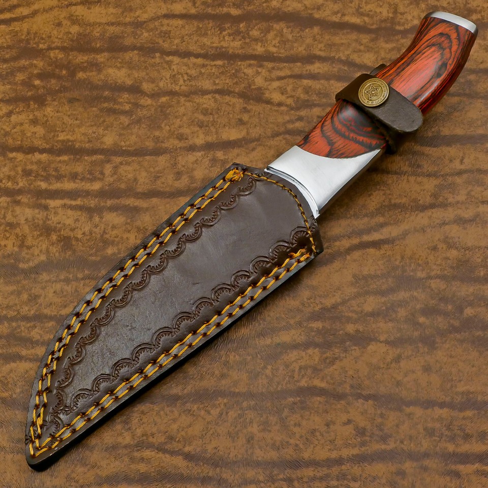 Rody Stan HAND MADE D2 SKINNER CAMPING EDC HUNTING KNIFE - PAKKA WOOD ...