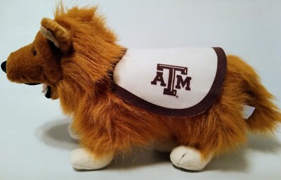 Texas A & M Reveille Mascot Dog Collie NCAA Aggies Plush 13" Brown ...