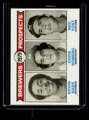 1979 Topps Brewers Prospects - Kevin Bass / Ed Romero / Ned Yost RC | eBay