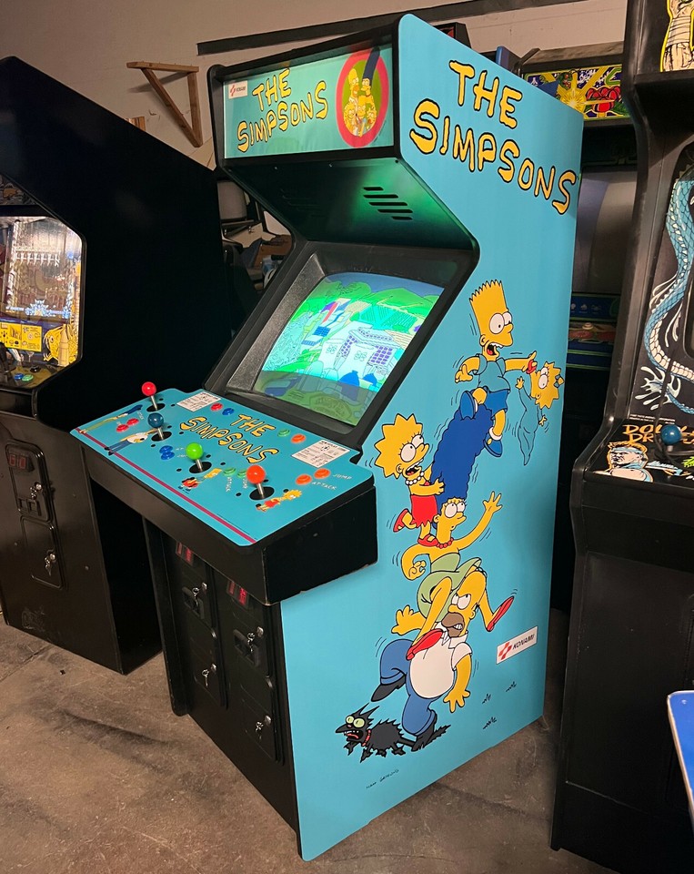THE SIMPSONS ARCADE MACHINE by KONAMI 1991 | eBay