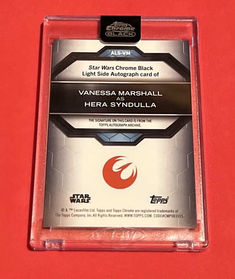 2024 Topps Chrome Black - Star Wars Hera Syndulla Auto 3/99 (Vanessa Marshall) | eBay