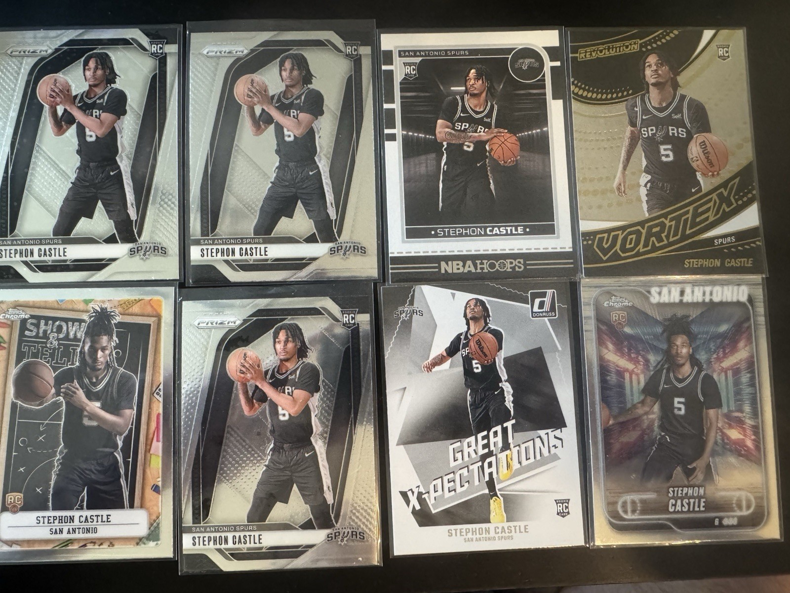 2024-25 Stephen Castle Rookie Card Lot (8 Cards) San Antonio Spurs | eBay