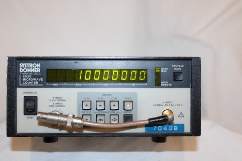 SYSTRON DONNER 6530 26.5 GHz Microwave Frequency Counter Power On ...