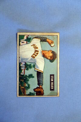 1951 BOWMAN STAN ROJEK -ST LOUIS CARDINALS-VINTAGE BASEBALL CARD NUMBER ...