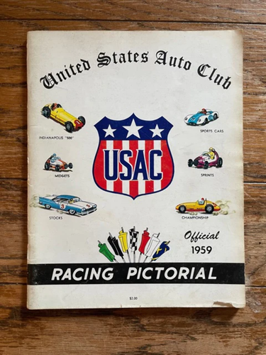 United States Auto Club USAC Racing Pictorial Official 1959 | eBay